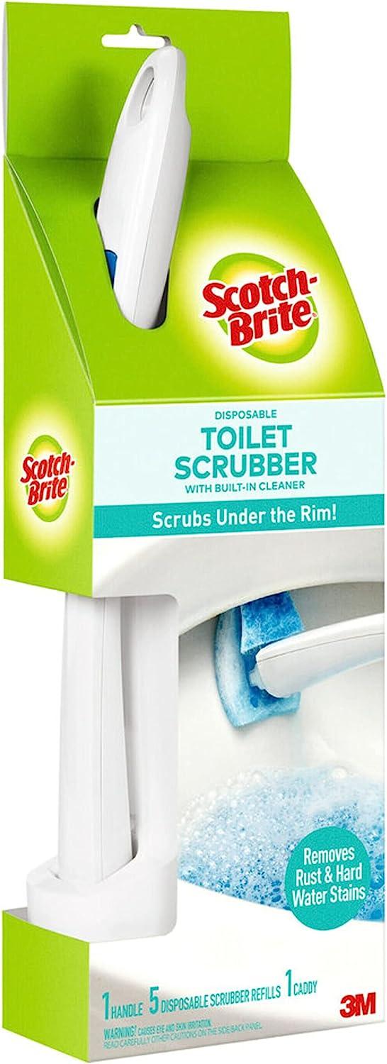 Scotch-Brite Disposable Toilet Scrubber Starter Kit with Built-In ...