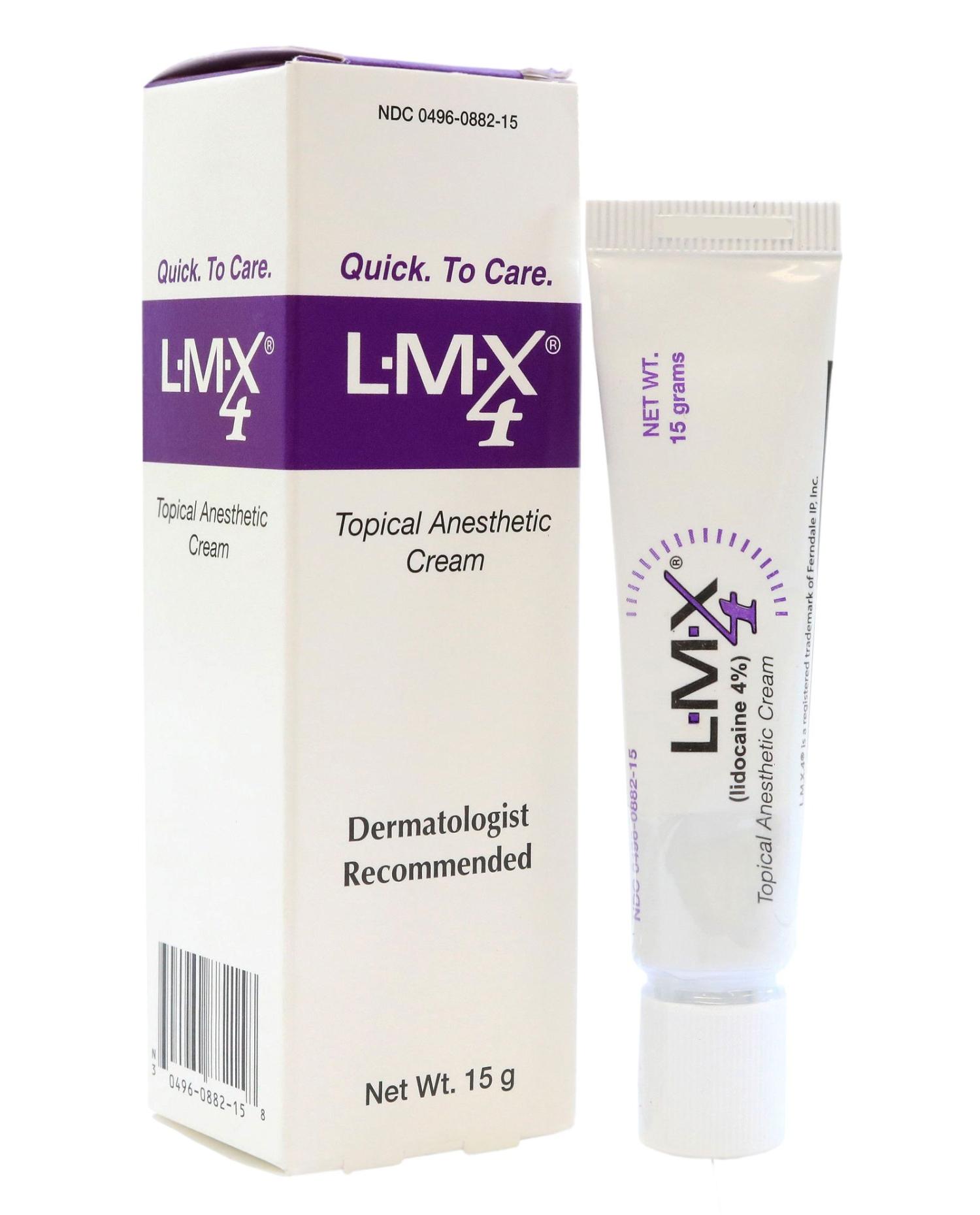 LMX 4 Topical Anesthetic Cream - Fast Relief for Minor Pains - 15g ...