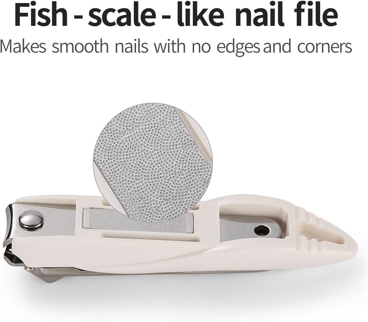 No Splash Nail Clippers - 100% Medical Grade Stainless Steel ...