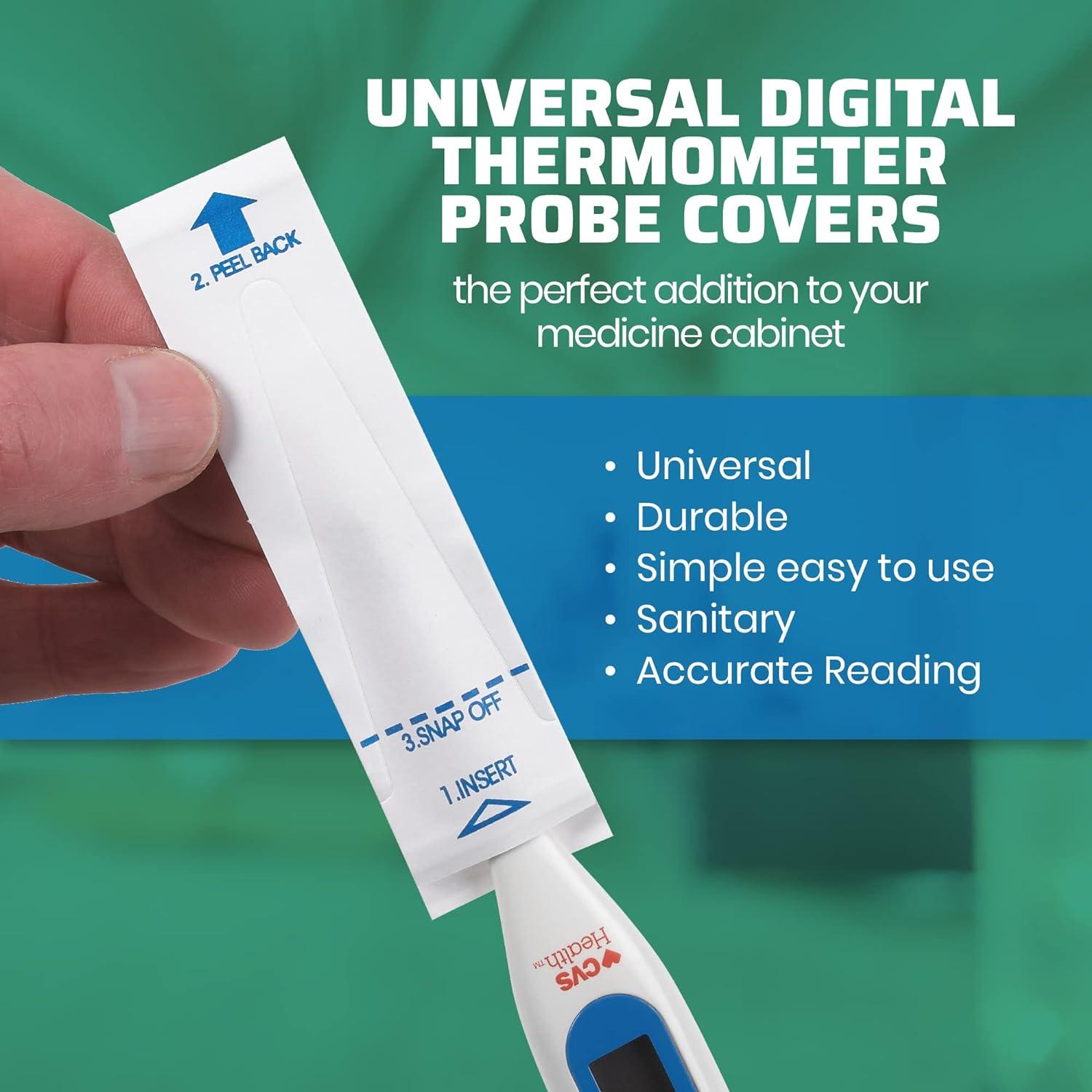 Thermometer Probe Covers - Pack of 100 - Universal and Disposable Probe ...