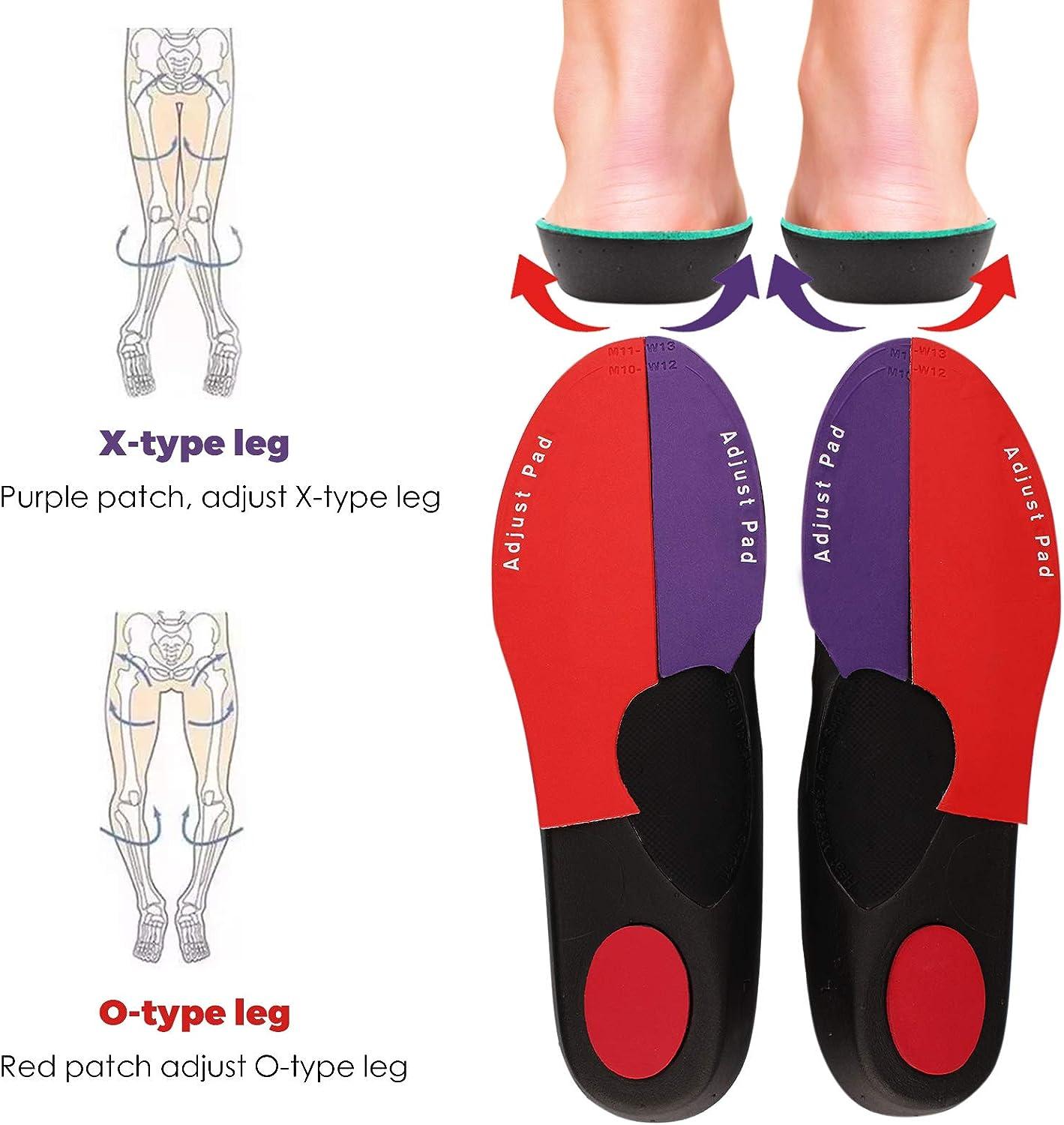 Orthotic Arch Support Insoles for Plantar Fasciitis - Men/Women - M10 ...