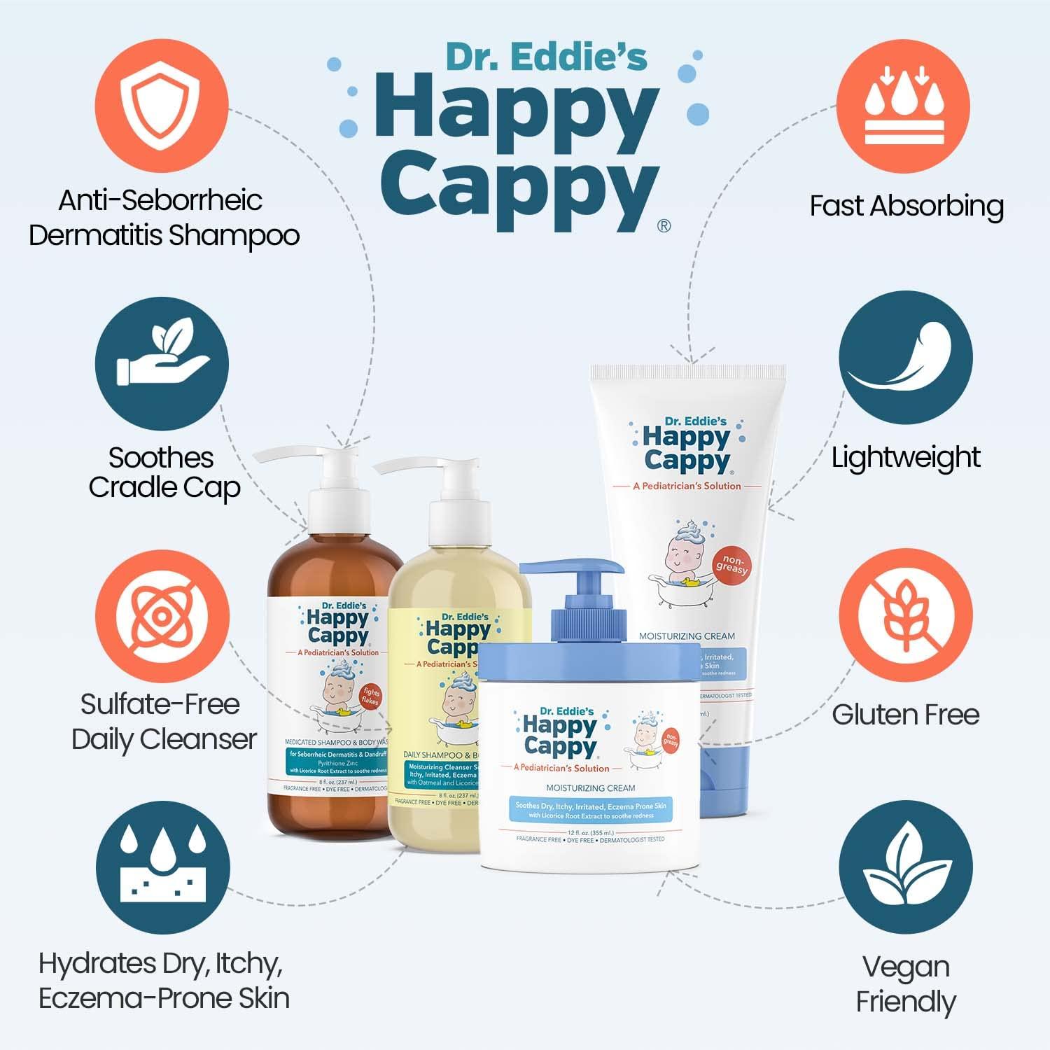 Happy Cappy Sensitive Skin 3 Step Skincare Solution for Cradle Cap ...
