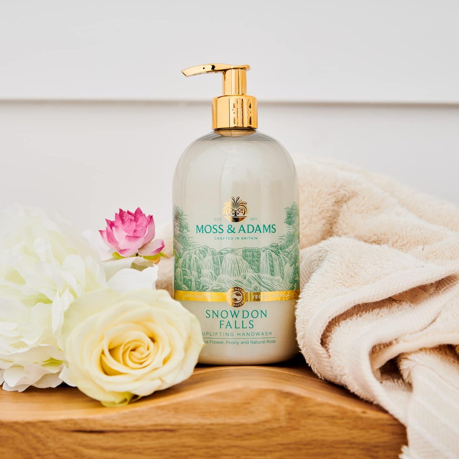 Moss & Adams Snowdon Falls Lotus Flower Handwash 500ml | Antibacterial ...