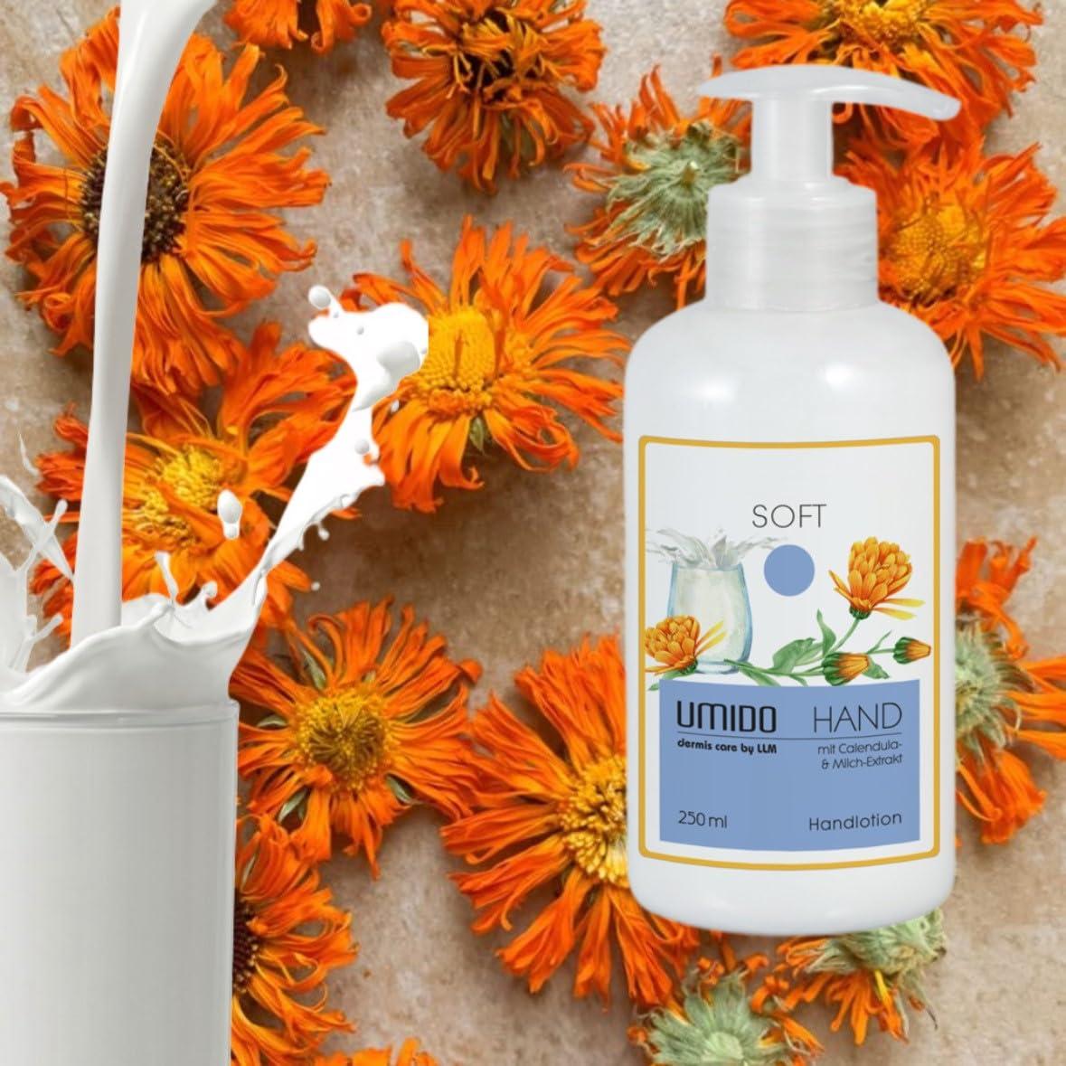 UMIDO Hand Lotion 250ml - Calendula & Milk Extract | Paraben-Free ...