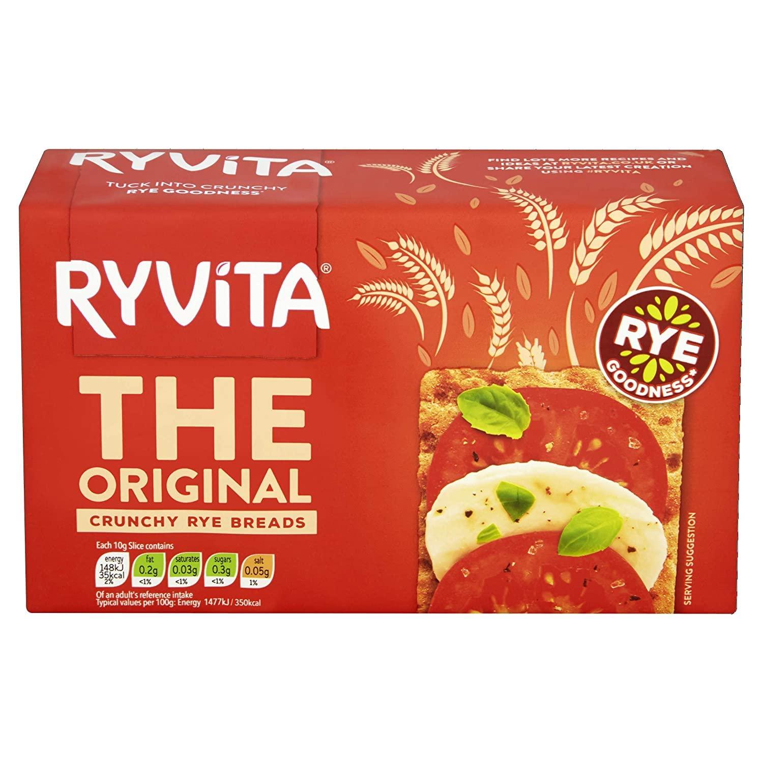 Ryvita Original Rye Crispbread 8.8 oz 2 pk - Healthy Whole Grain Snack