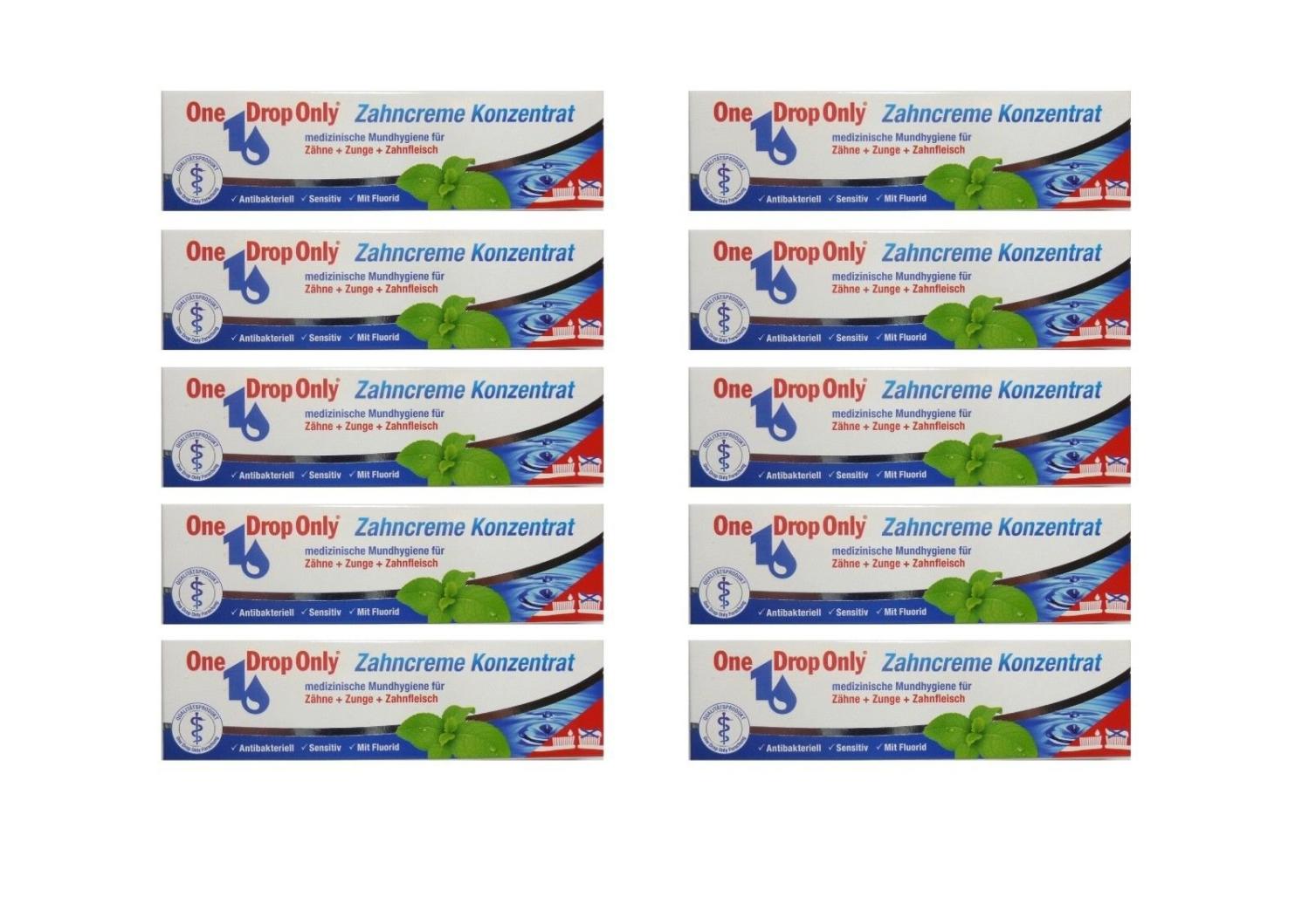Buy 10x One Drop Only Antibacterial Toothpaste Concentrate 25ml ...