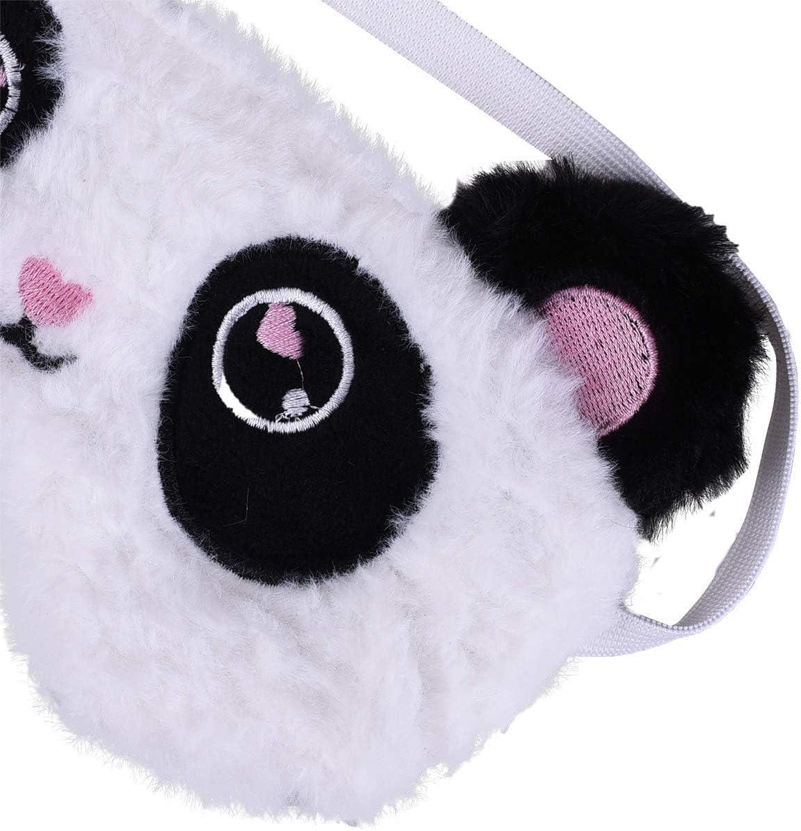 Ulife Mall Cute Panda Sleeping Mask | Soft Fluffy Plush Blindfold for ...
