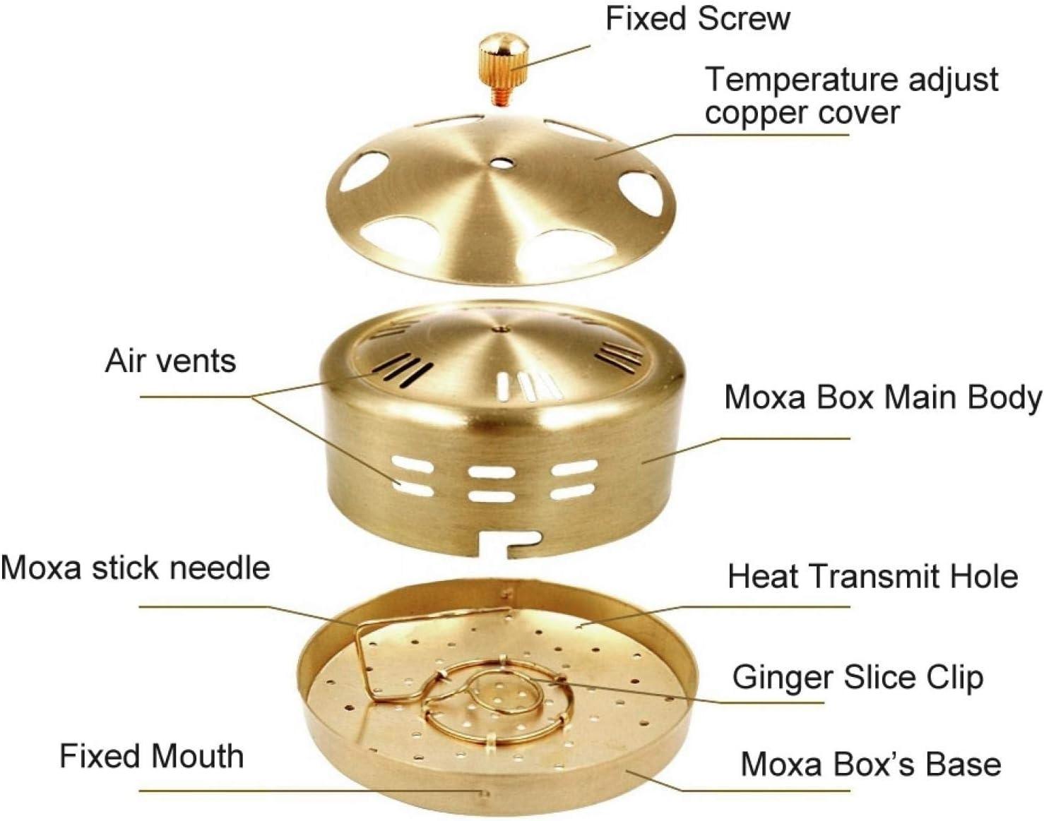 Portable Moxa Box - 6 Holes Copper Heat Pack for Back Pain Relief ...