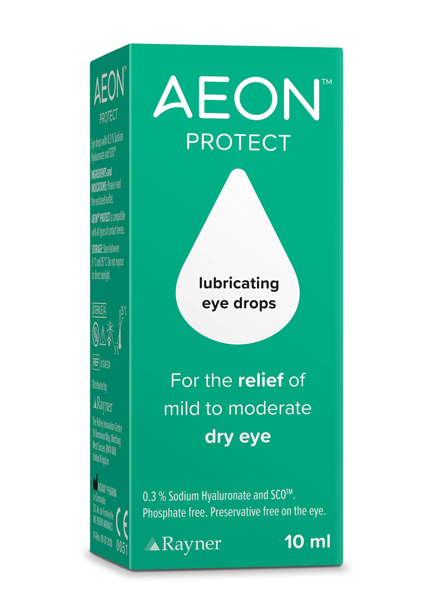 AEON Protect Lubricating Eye Drops - Relief for Mild to Moderate Dry ...