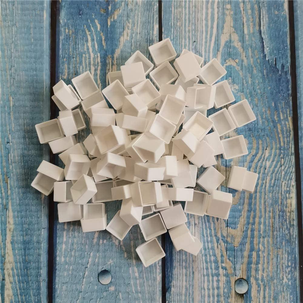 BOOYEE 100pcs Half Pans - Empty Plastic Watercolor Paint Pans | Buy Now ...