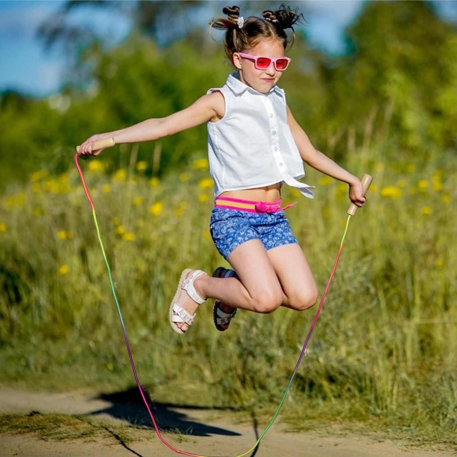 Buy Donluhu Premium Adjustable Jumping Rope for Kids - 260cm Cotton ...