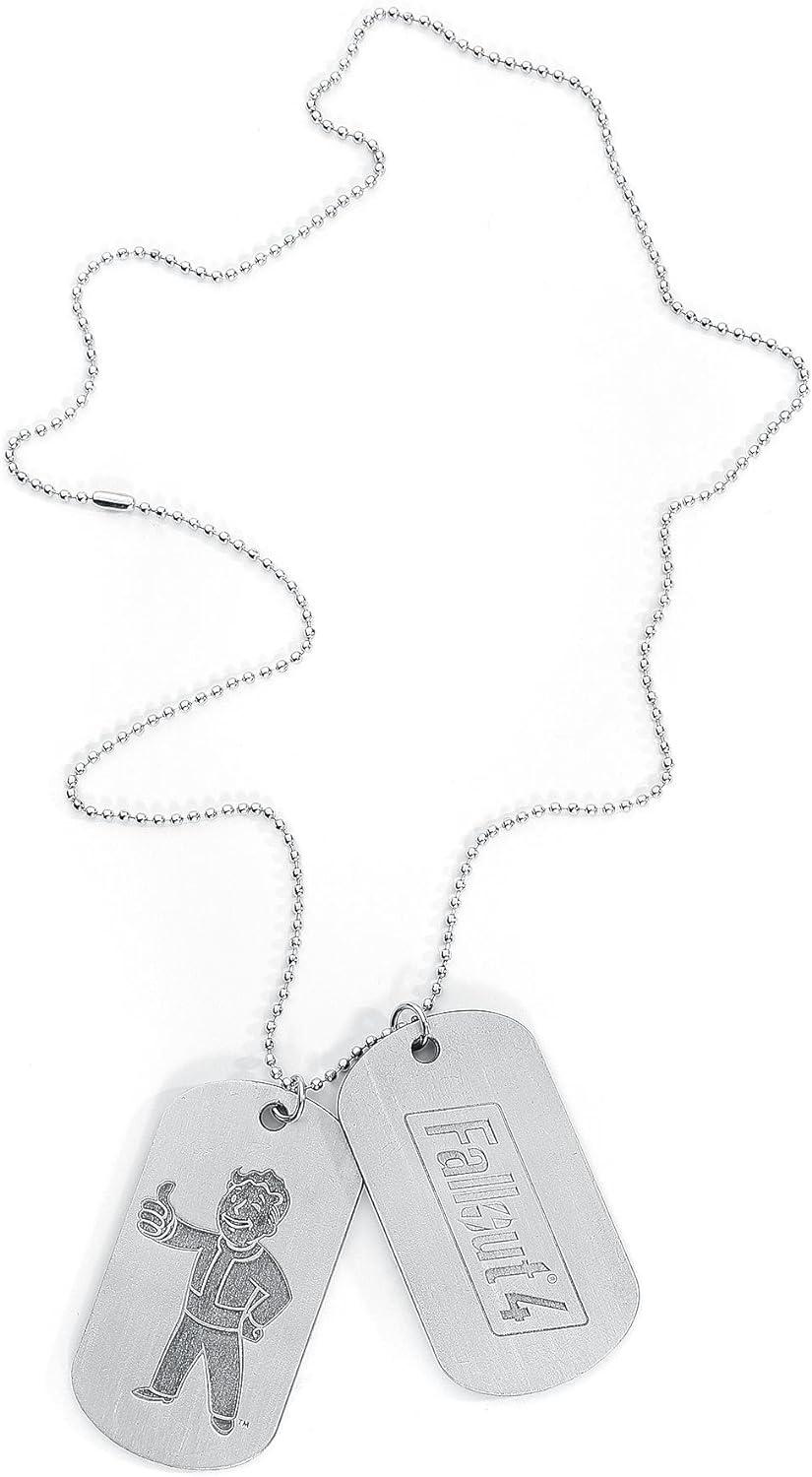 Fallout 4 Logo & Vault Boy Dog Tags - Silver | Officially Licensed ...