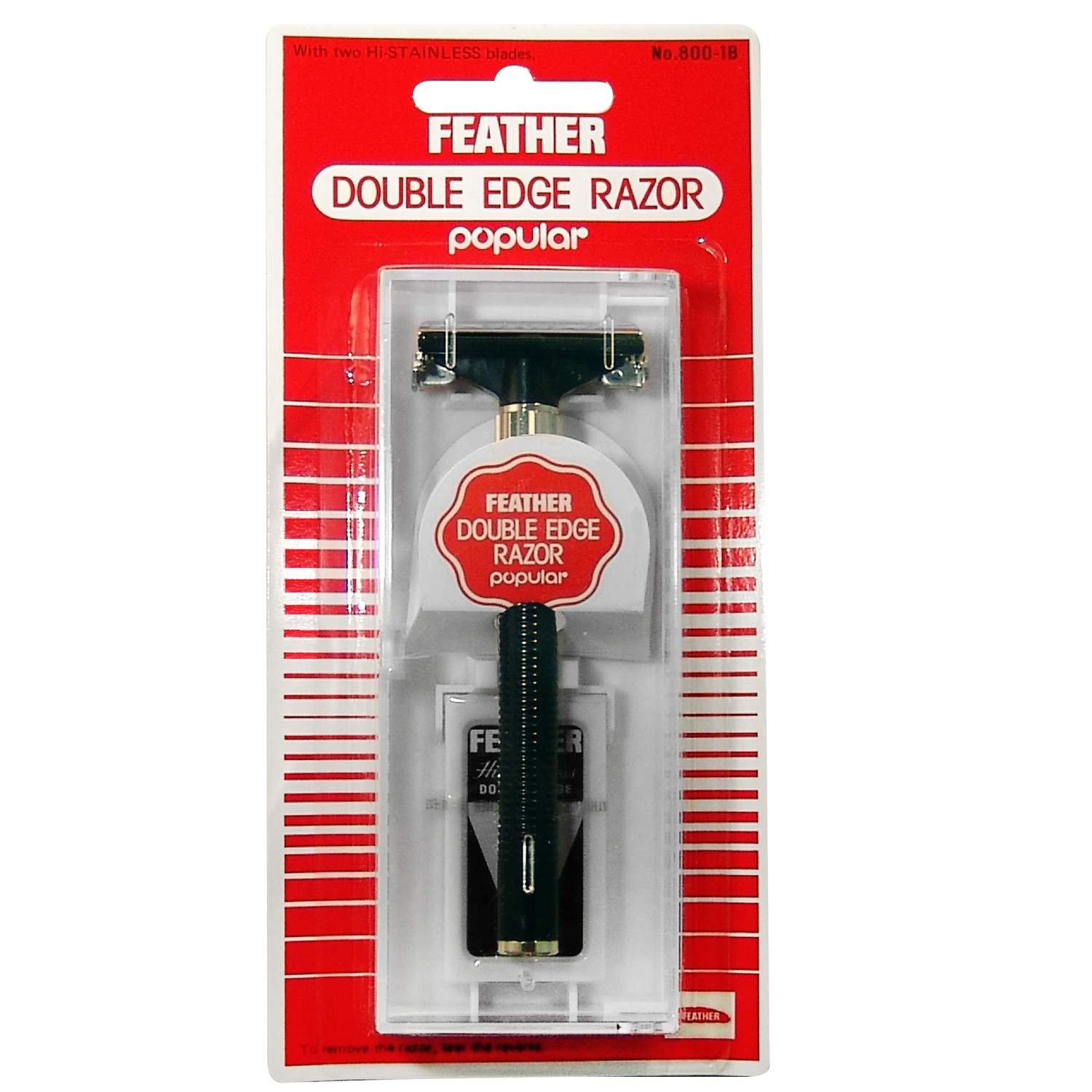 Feather Popular Double Edge Safety Razor - Premium Quality Shaving Tool ...