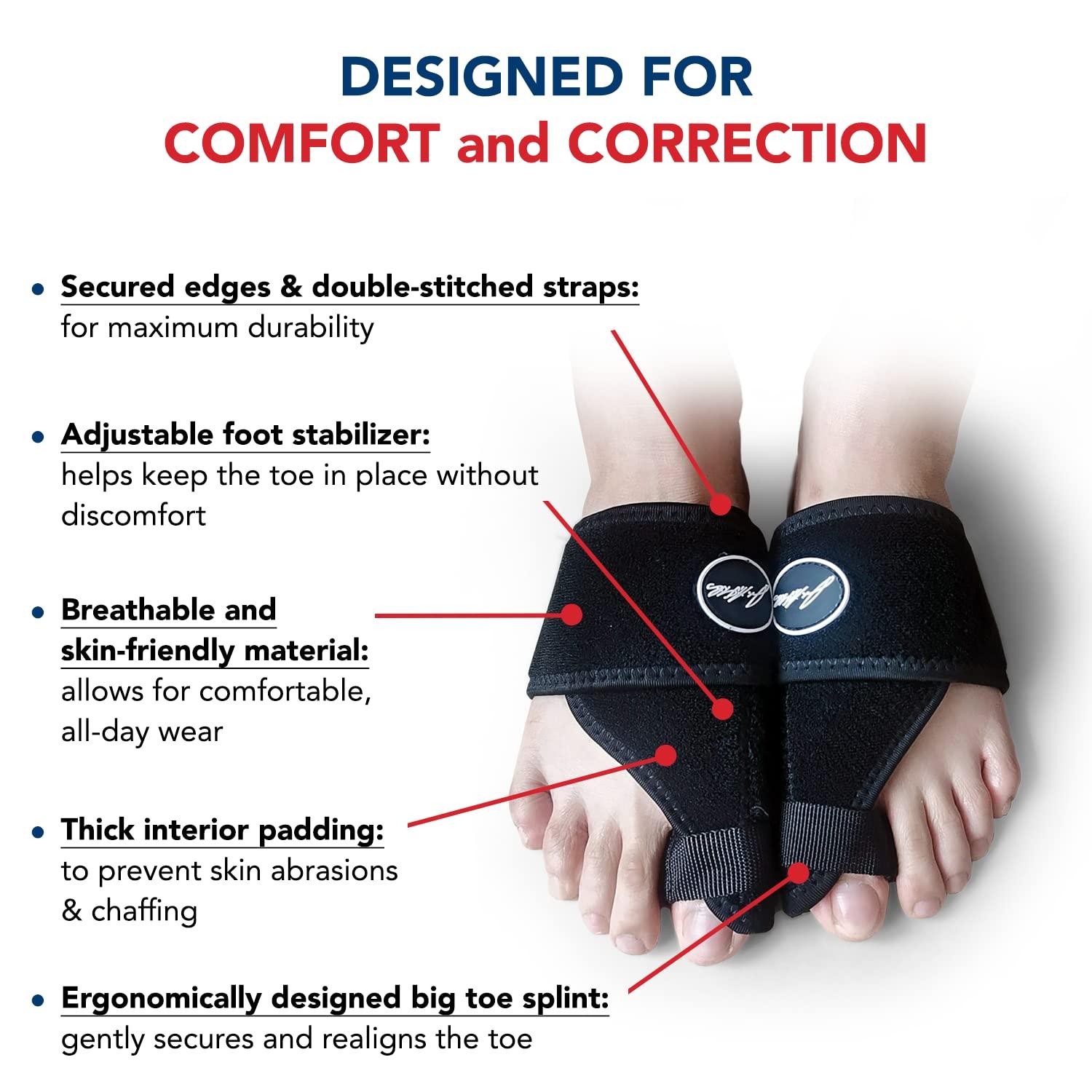 Dr. Arthritis Toe Straightener Foot Brace - Adjustable Big Toe ...