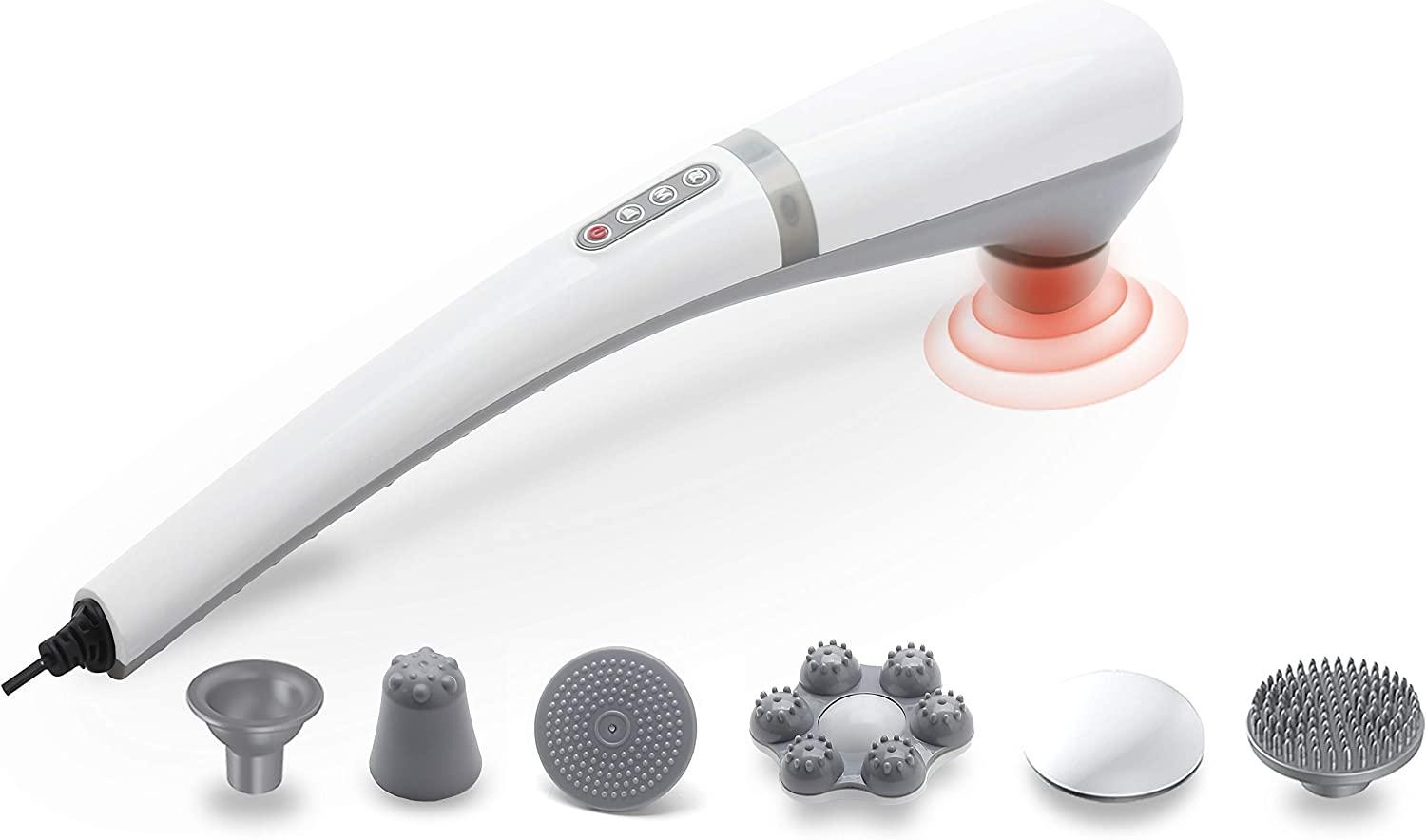 Percussion Handheld Back Massager with Heat - Deep Tissue Relief for ...