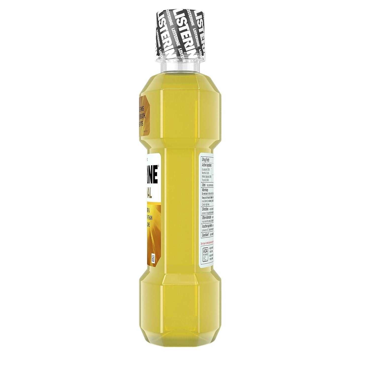 Listerine Original Oral Care Antiseptic Mouthwash with Germ-Killing ...