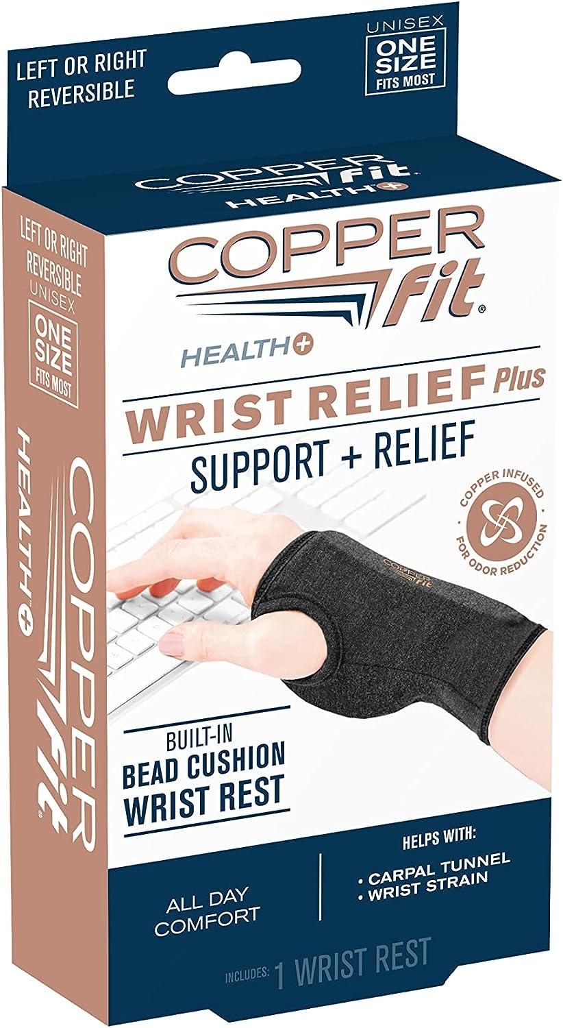 Copper Fit Health Unisex Wrist Relief Plus - Black | Comfortable ...