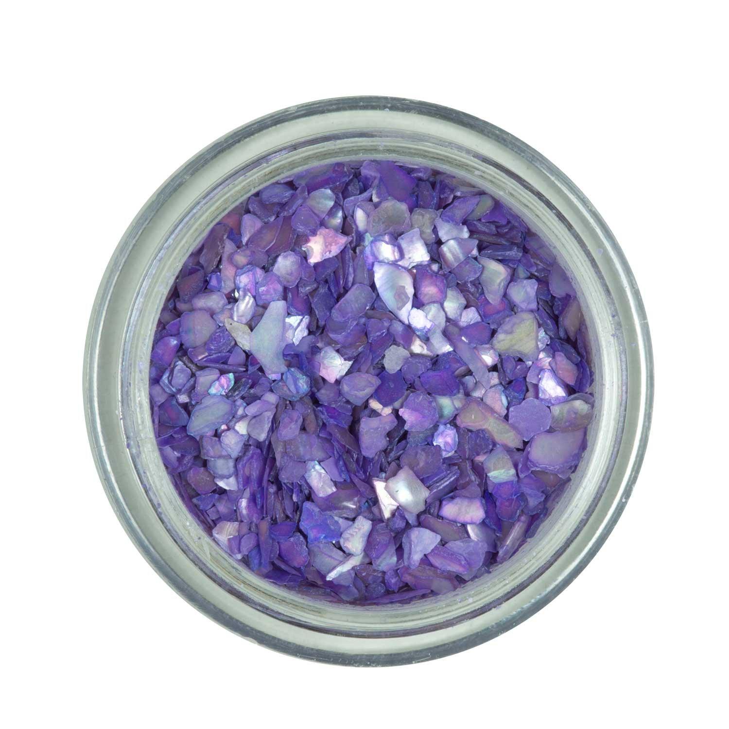 N&BF Nail Art Muschelspleter | Crushed Violet Shells for Gel & Acrylic ...