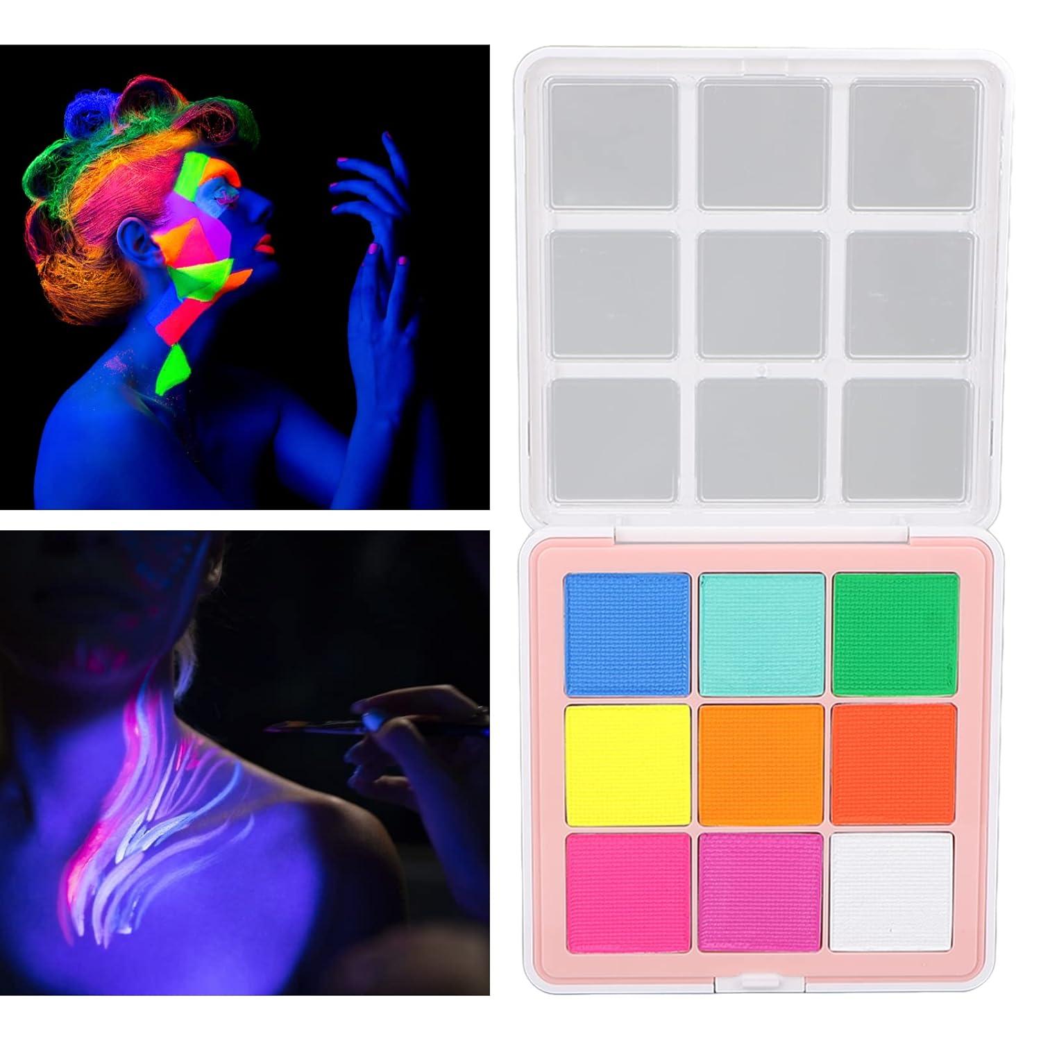 9 Colors Face & Body Paint Palette | Quick-Drying Bright Colors Art ...