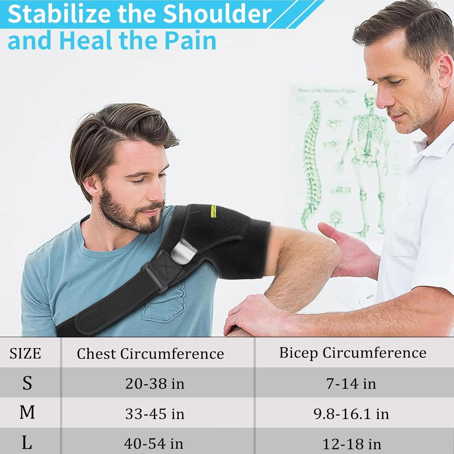Shoulder Stability Brace with Pressure Pad - Breathable Neoprene ...