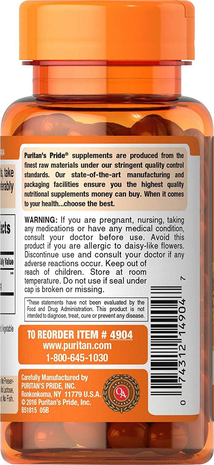 Puritan's Pride 2-Pack Lutein 20mg with Zeaxanthin Softgels - 240 Total ...