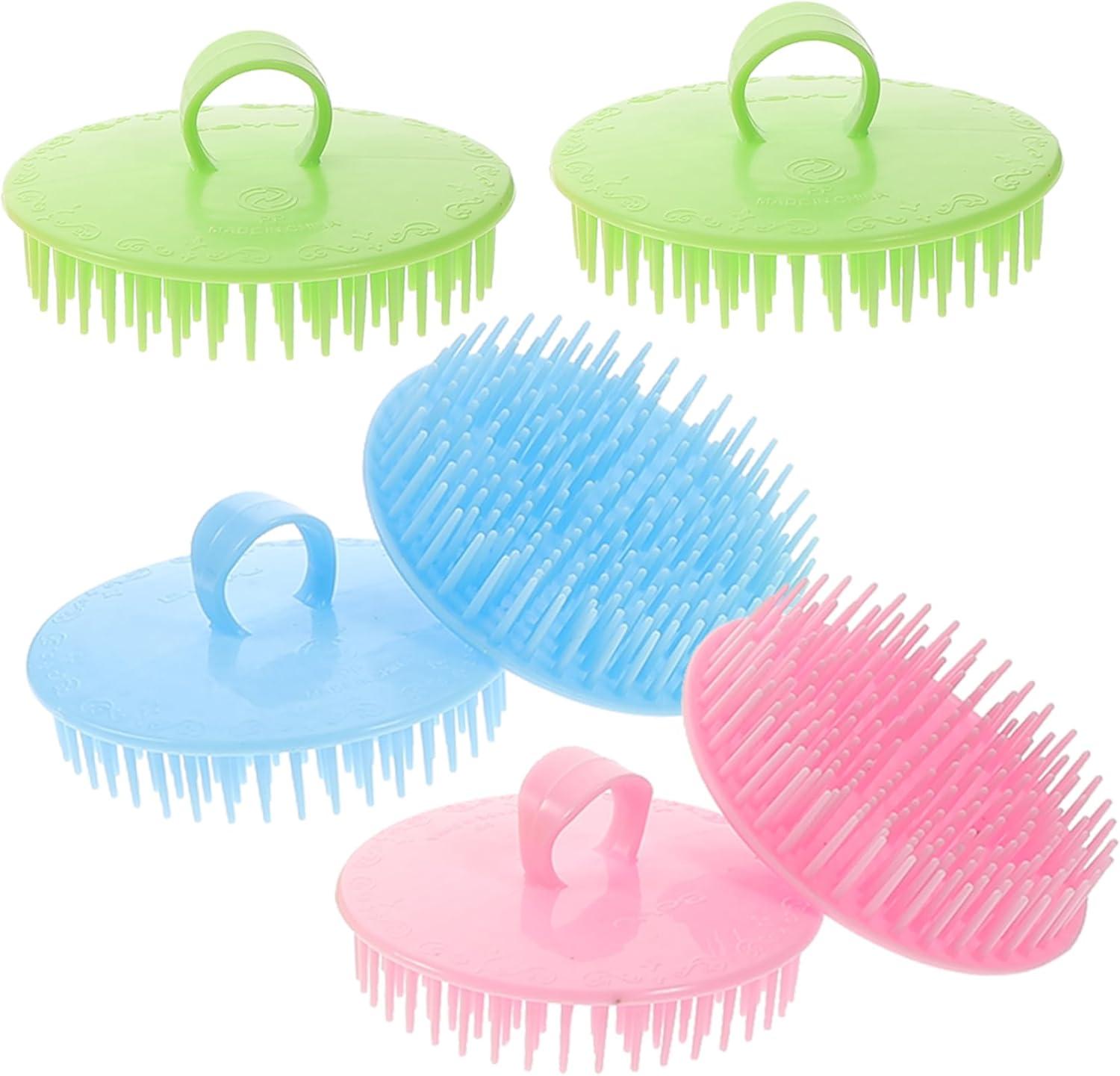 TOVINANNA 12 Shampoo & Scalp Massage Brush - Hair Wash Tool - 2 Pack in ...