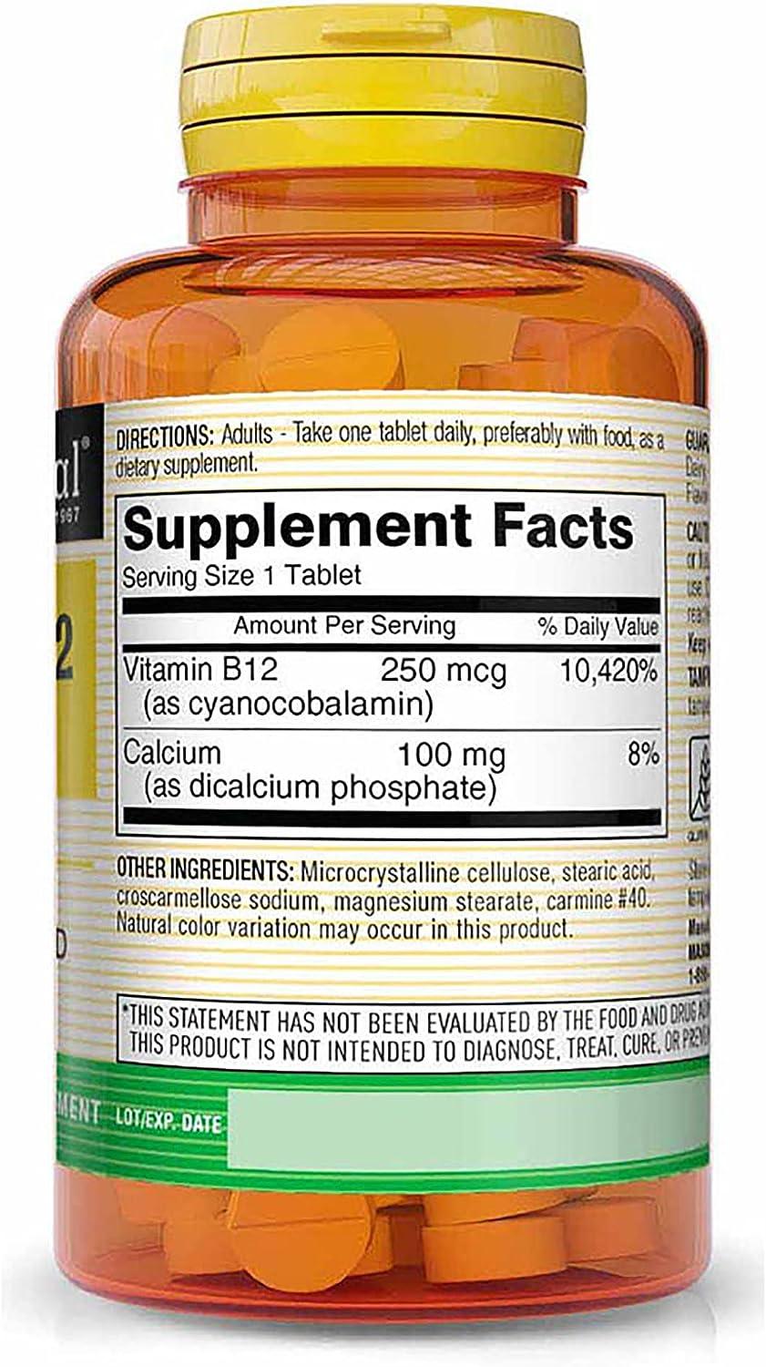 MASON NATURAL Vitamin B12 250 mcg with Calcium - Healthy Conversion of ...