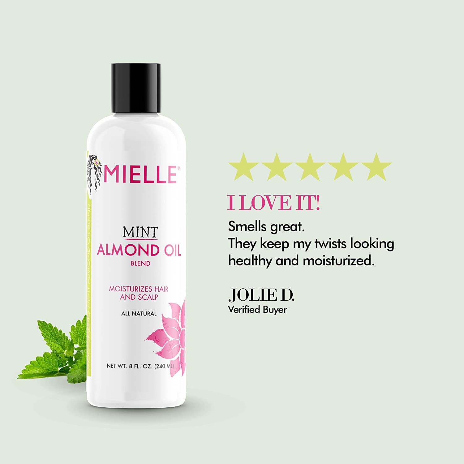 Mielle Organics Mint Almond Oil - 8 oz | Healthy Hair and Scalp ...