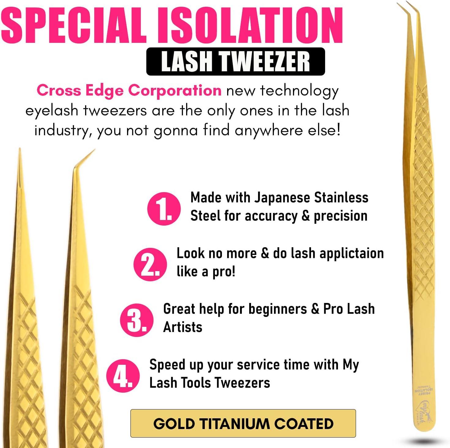 Japanese Stainless Steel Gold Tweezers for Individual Isolation ...
