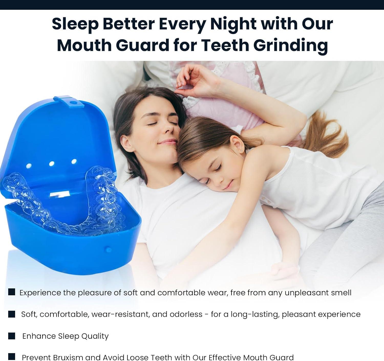 Dentist Approved Mouth Guard for Teeth Grinding - 4 PCS Reusable ...