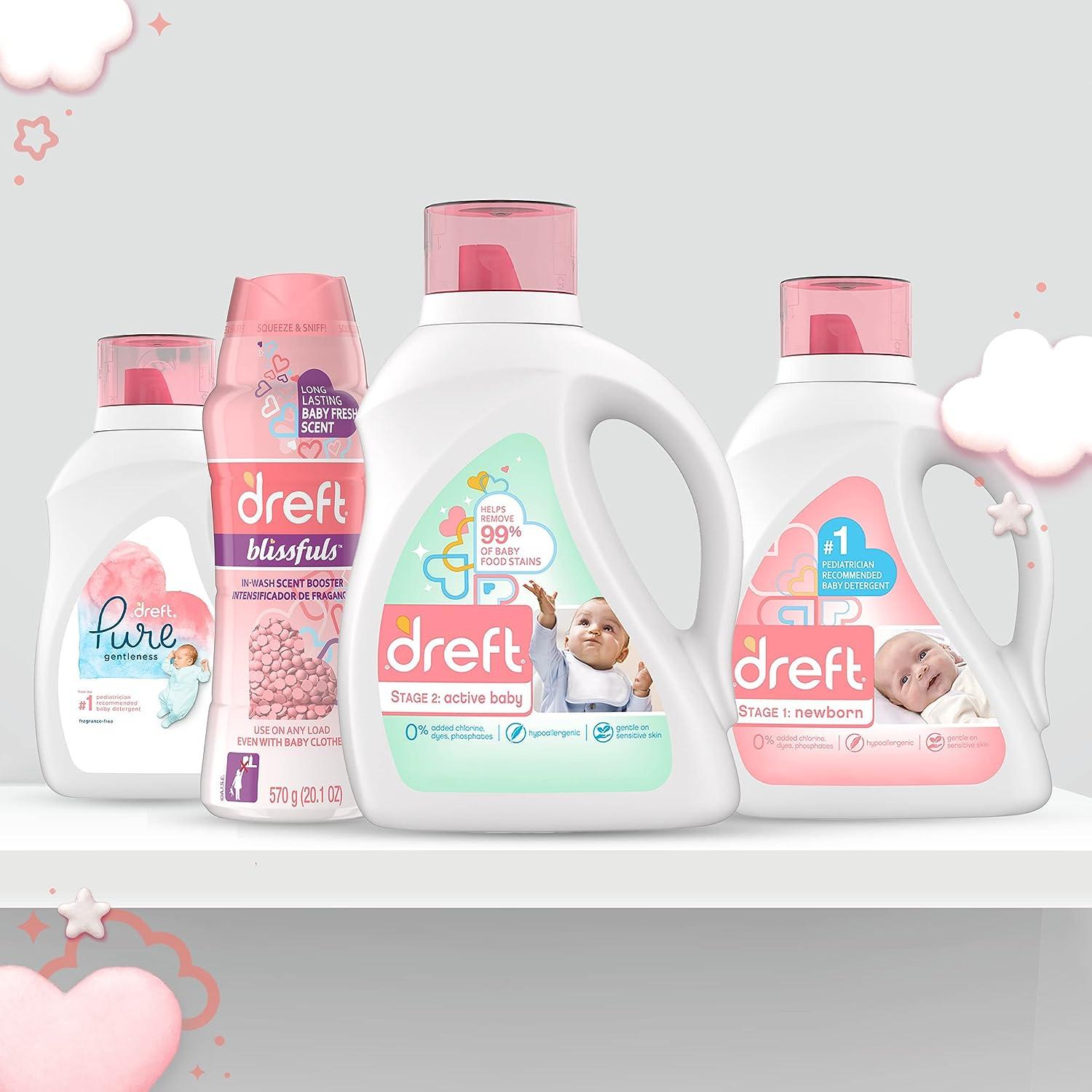 Dreft Stage 2 Active Baby Liquid Laundry Detergent - 128 Fl Oz | 89 ...