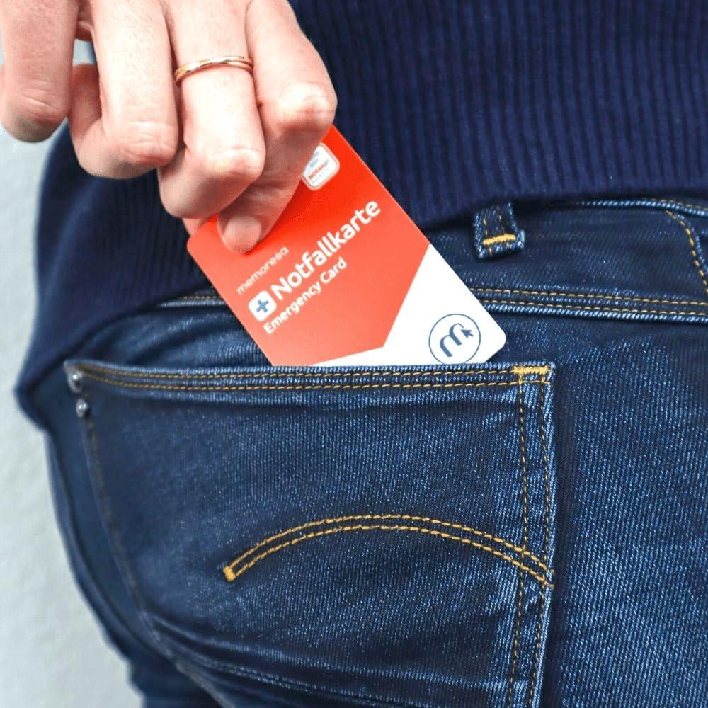 2 in 1 Emergency Card & Digital Pass | Health Data & Contacts ...