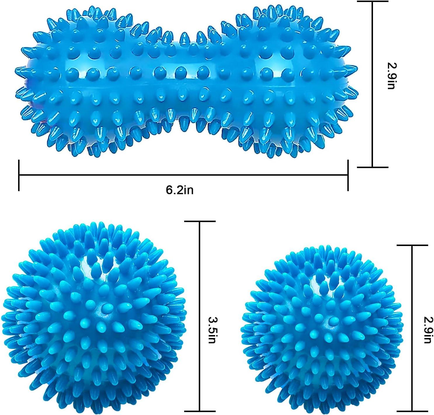 3-Part Hedgehog Ball Set for Massage | Ideal for Reflexology & Trigger ...
