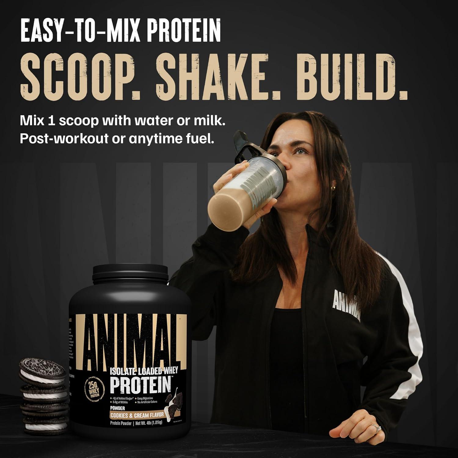 Animal Whey Isolate Protein Powder - Loaded for Pre & Post Workout ...