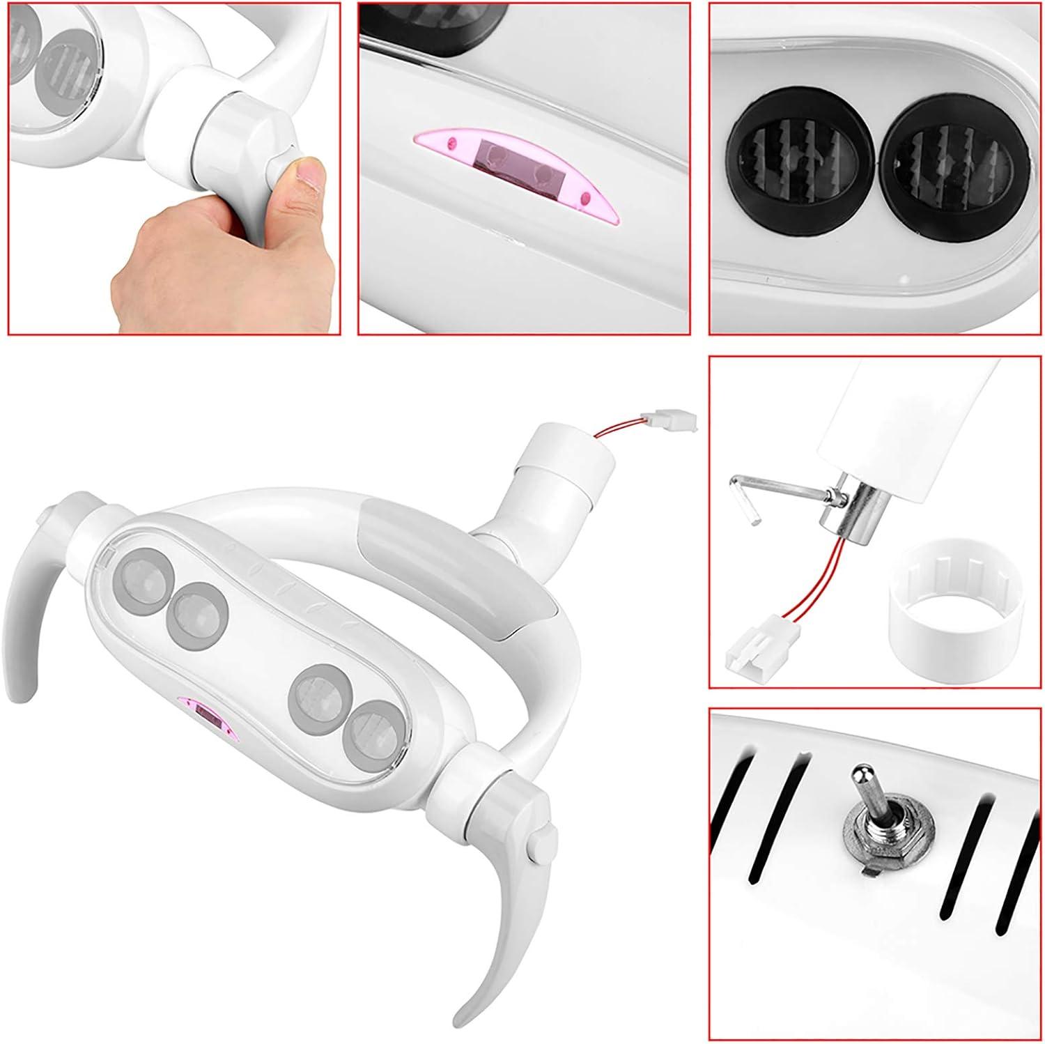 Fyearfly 15W Dental Tooth Lamp - Shadowless LED Light with 3-Axis ...