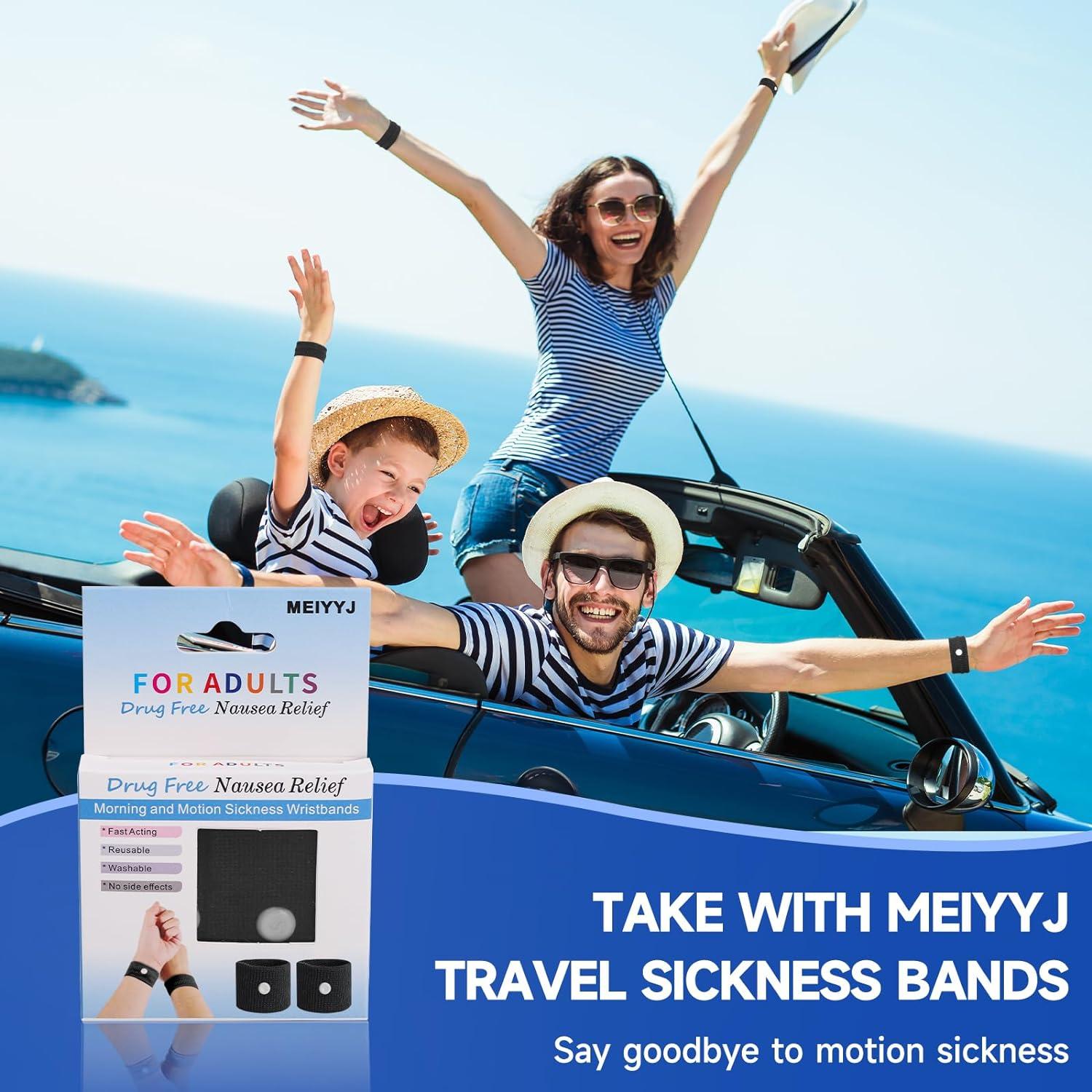 MEIYYJ Travel Sickness Bands for Adults and Kids - Motion Sickness ...