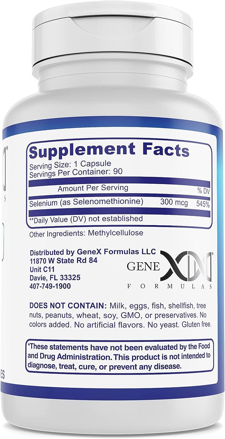 Genex Selenium 300mcg Supplement - 90 Capsules for Immune Support | Buy ...