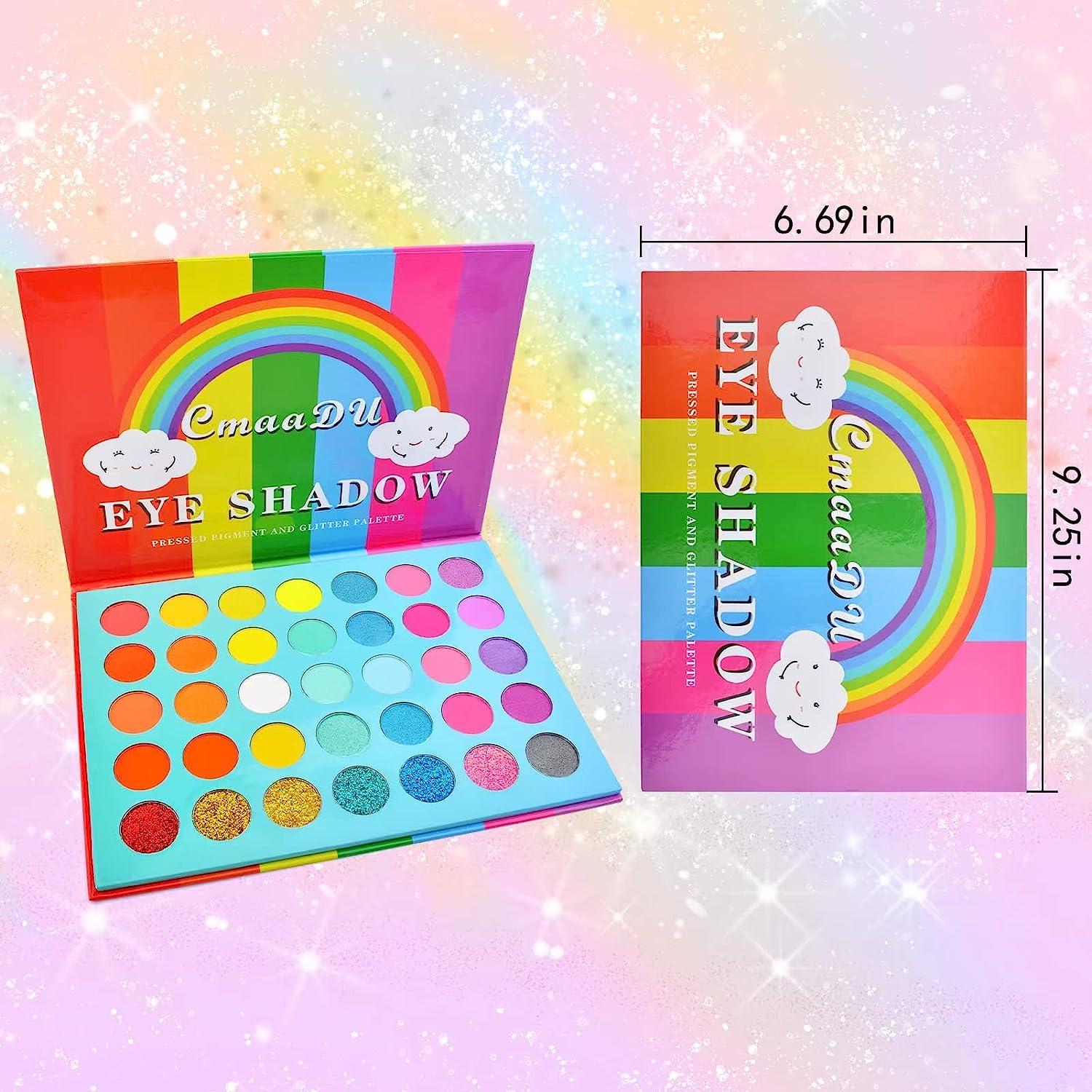 Cevioce Kids Makeup Eyeshadow Palette - 35 Color Highly Pigmented Kit ...