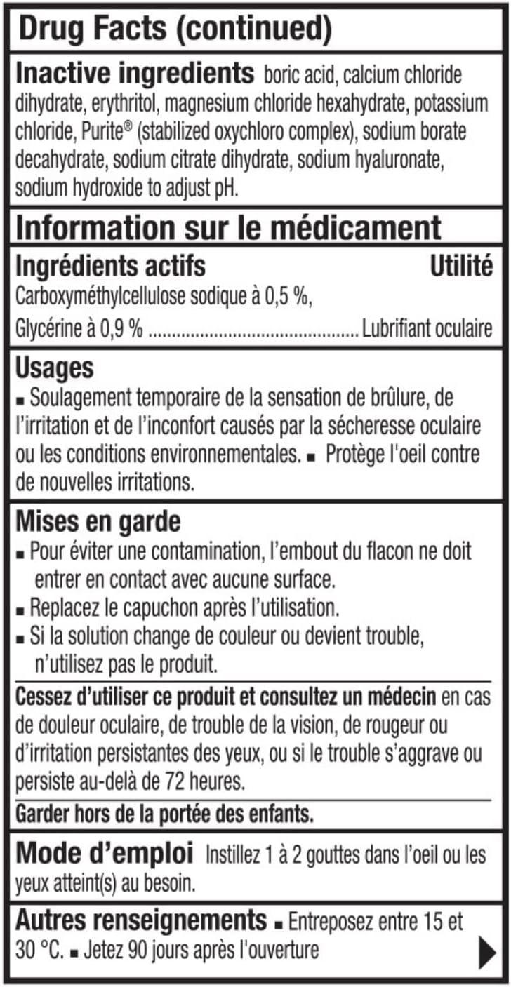 Refresh Optive Fusion Ophthalmic Solution Dual-action Formula Dry Eye ...