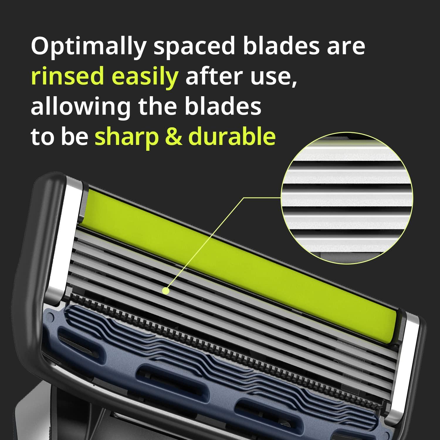 Dorco Pace 5 Pro Razors - Men's Shaving System with Trimmer | 16 Refill ...