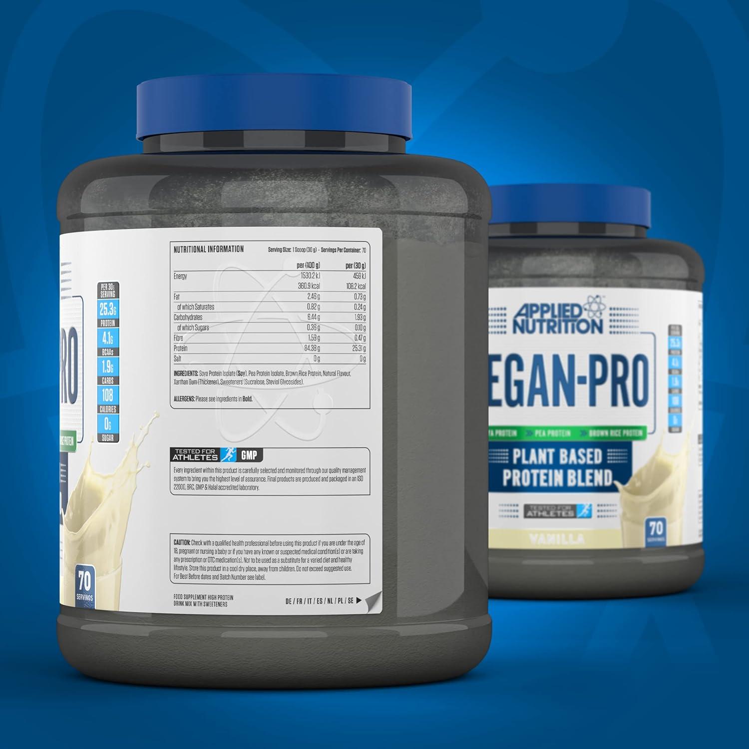 Applied Nutrition Vegan Pro Vanilla Plant Based Protein Powder 2.1kg ...