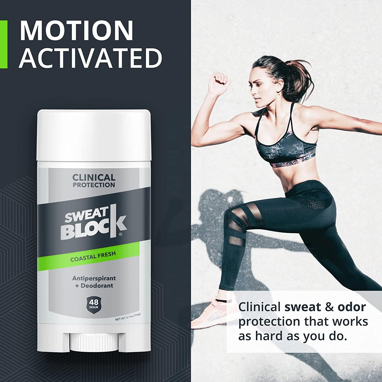 SweatBlock Antiperspirant Deodorant - Max Clinical System for Excessive ...