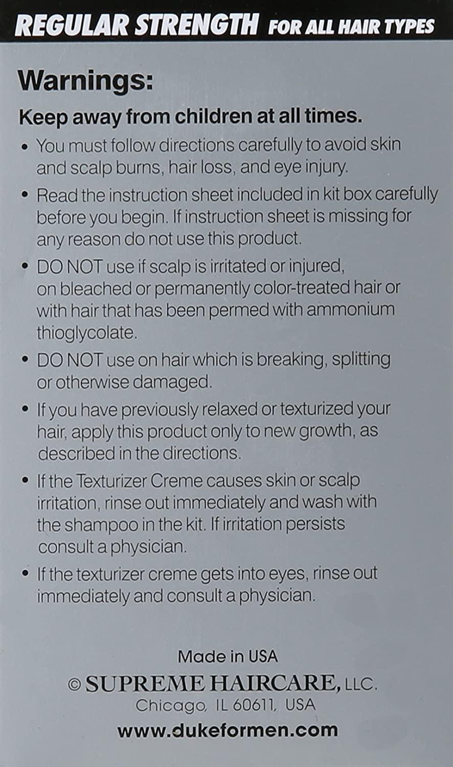 Duke Men's Texturizing Creme Kit - Easy-to-Use Formula for All Hair ...