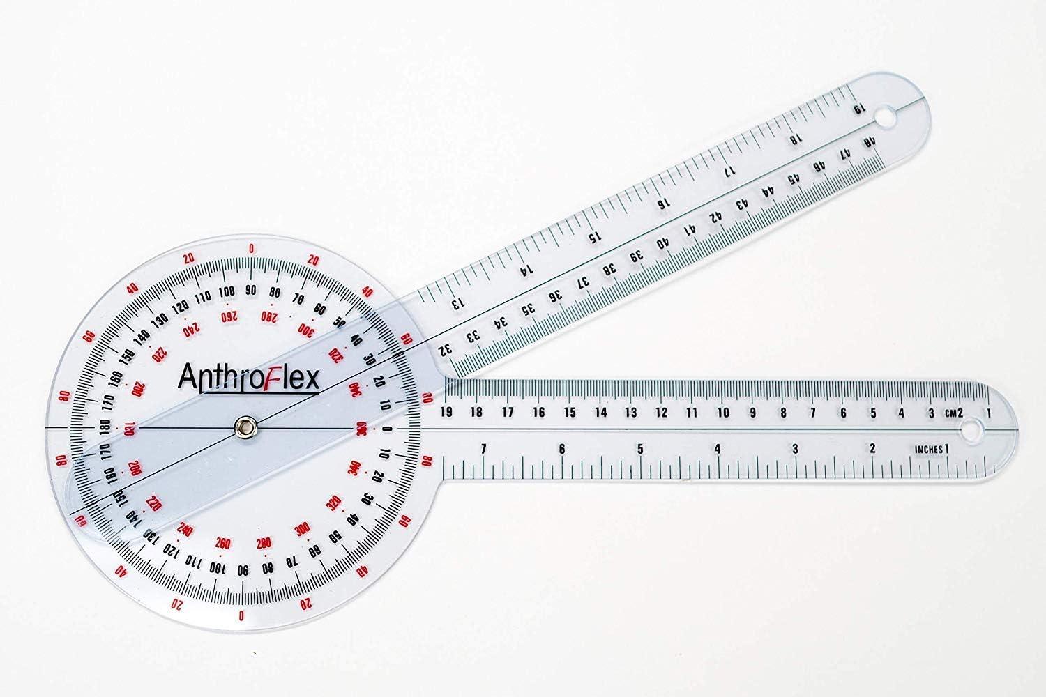AnthroFlex 4-Piece Goniometer Set - 30 & 20 cm for Physiotherapy ...