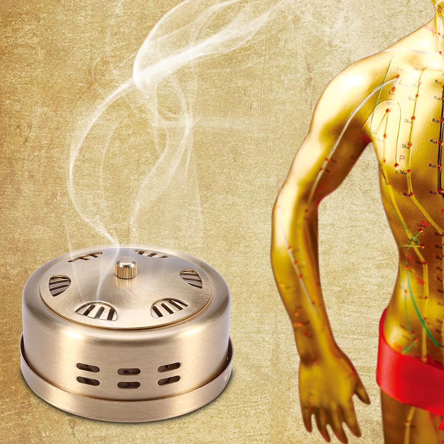 Portable Copper Acupuncture Moxa Box for Back Pain Relief Muscle ...