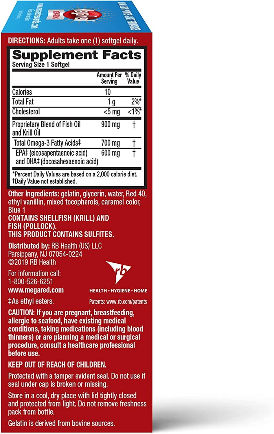 Schiff MegaRed Advanced 4-in-1 Omega-3s Extra Strength 900 mg - 40 ...