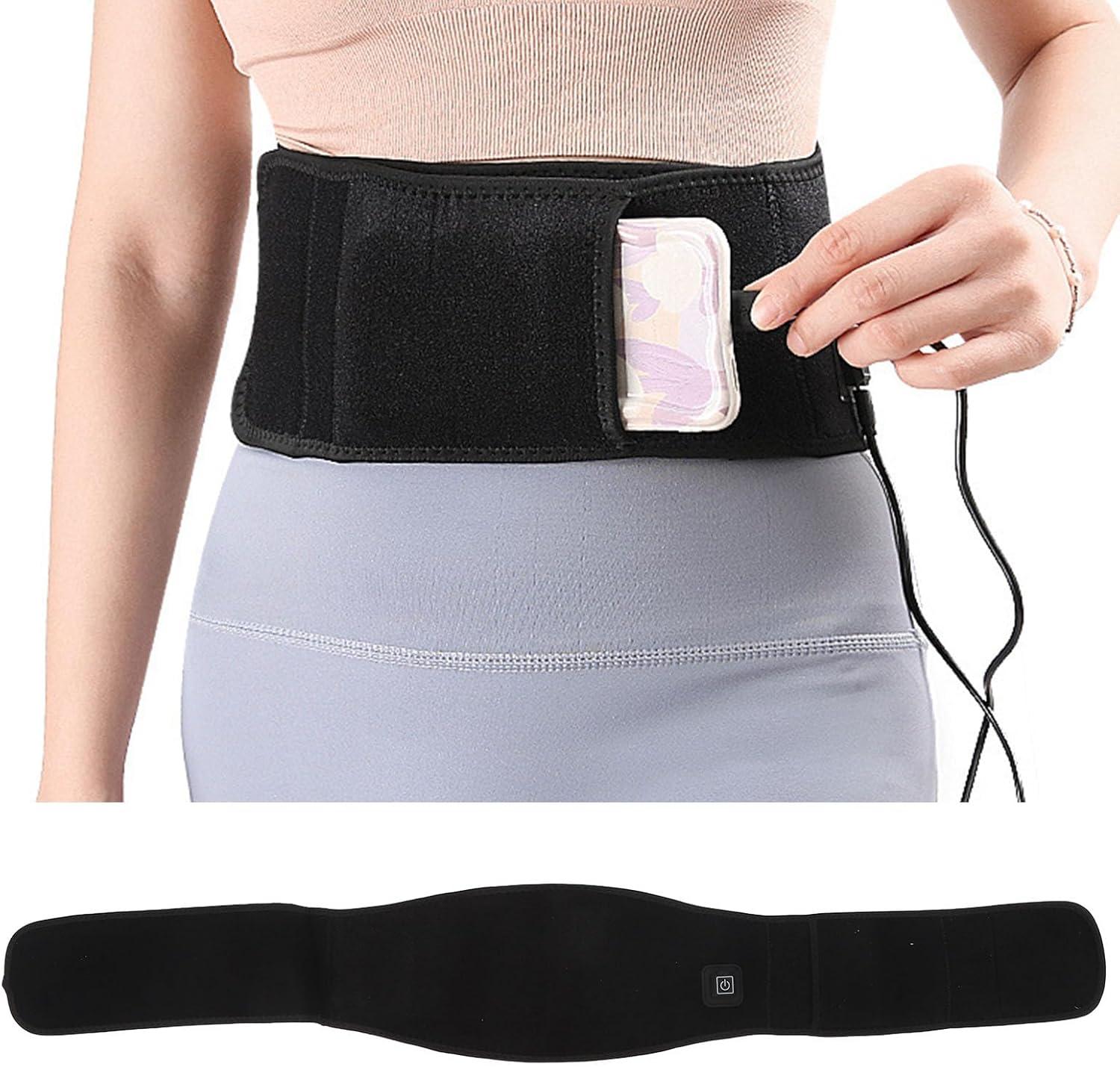 USB Heated Waist Support Belt - Adjustable Velcro Comfortable Abdominal ...