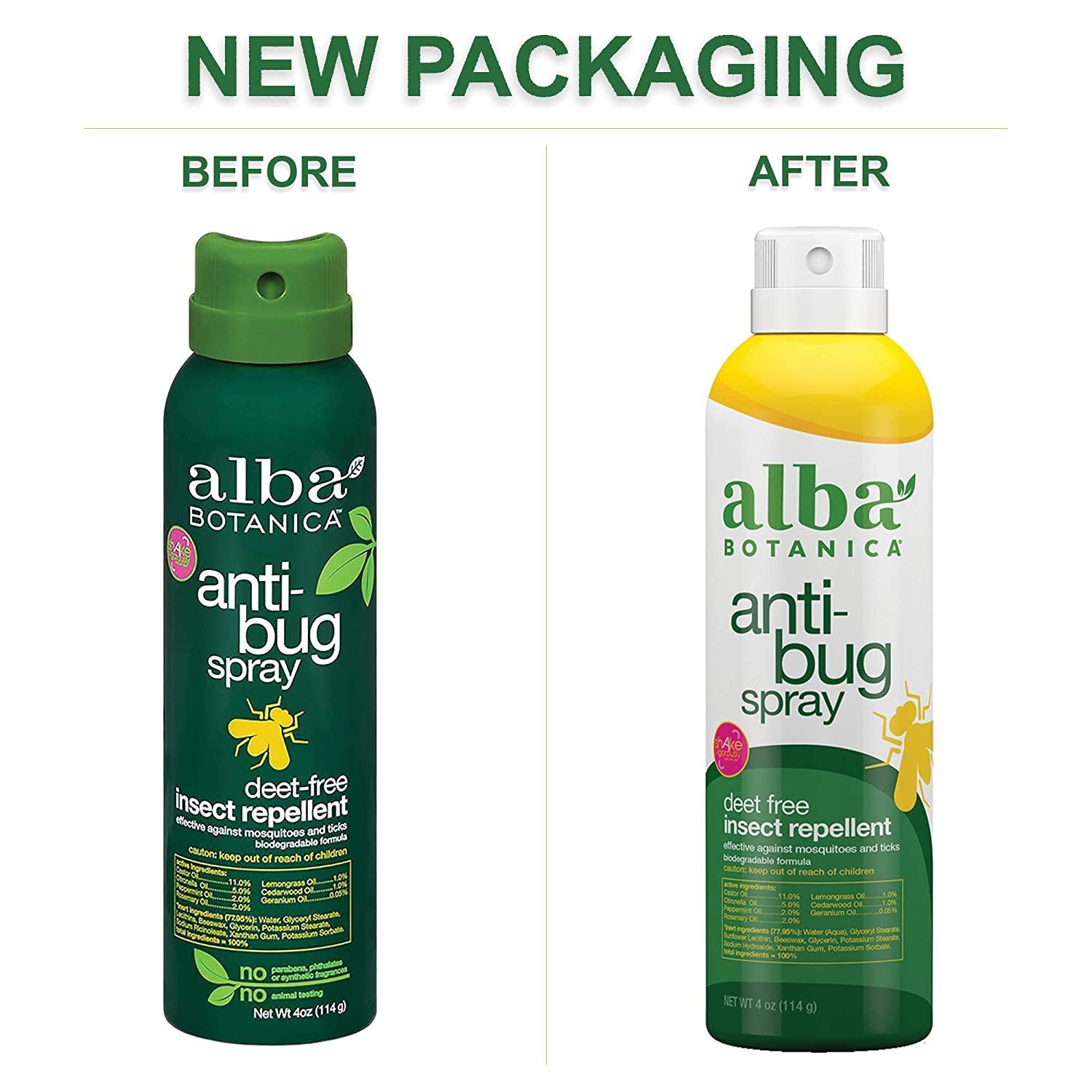 Alba Botanica Deet-Free Anti-Bug Spray | 4 Oz Insect Repellent | Buy Now with Express ...