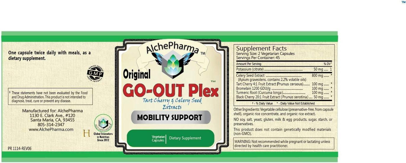 AlchePharma Go-Out Plex (Original) 90 Vegetarian Capsules ...