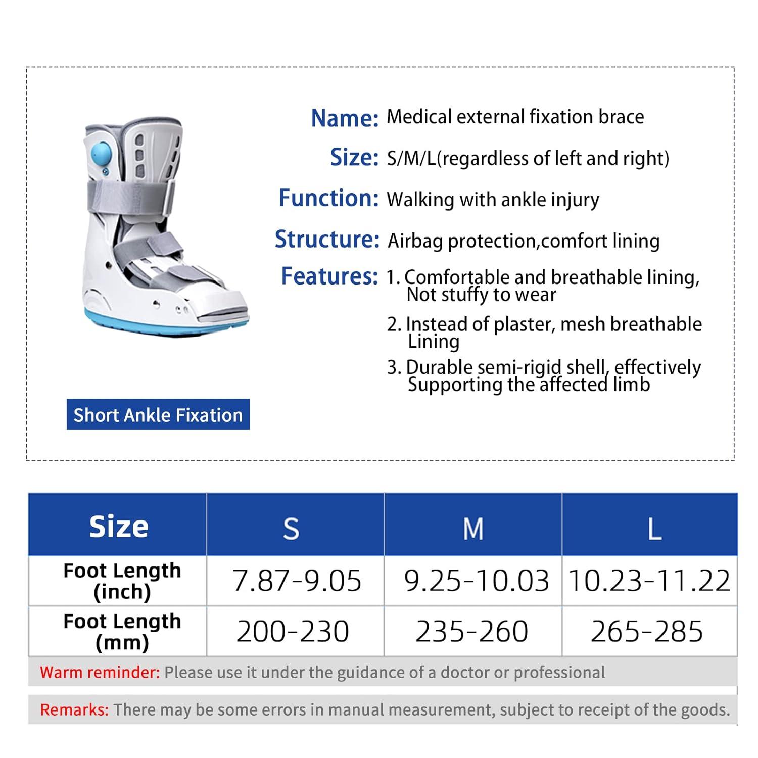 Walker Fracture Boot with Automatic Air Pump - Inflatable Cam Boot for ...